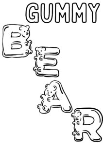 Printable Gummy Bears Coloring Pages [With PDF] - Printables Hub