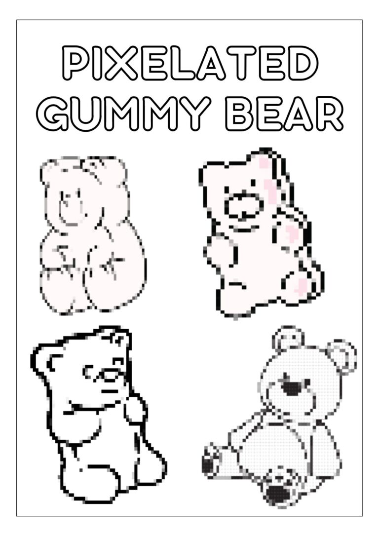 Printable Gummy Bears Coloring Pages [With PDF] - Printables Hub