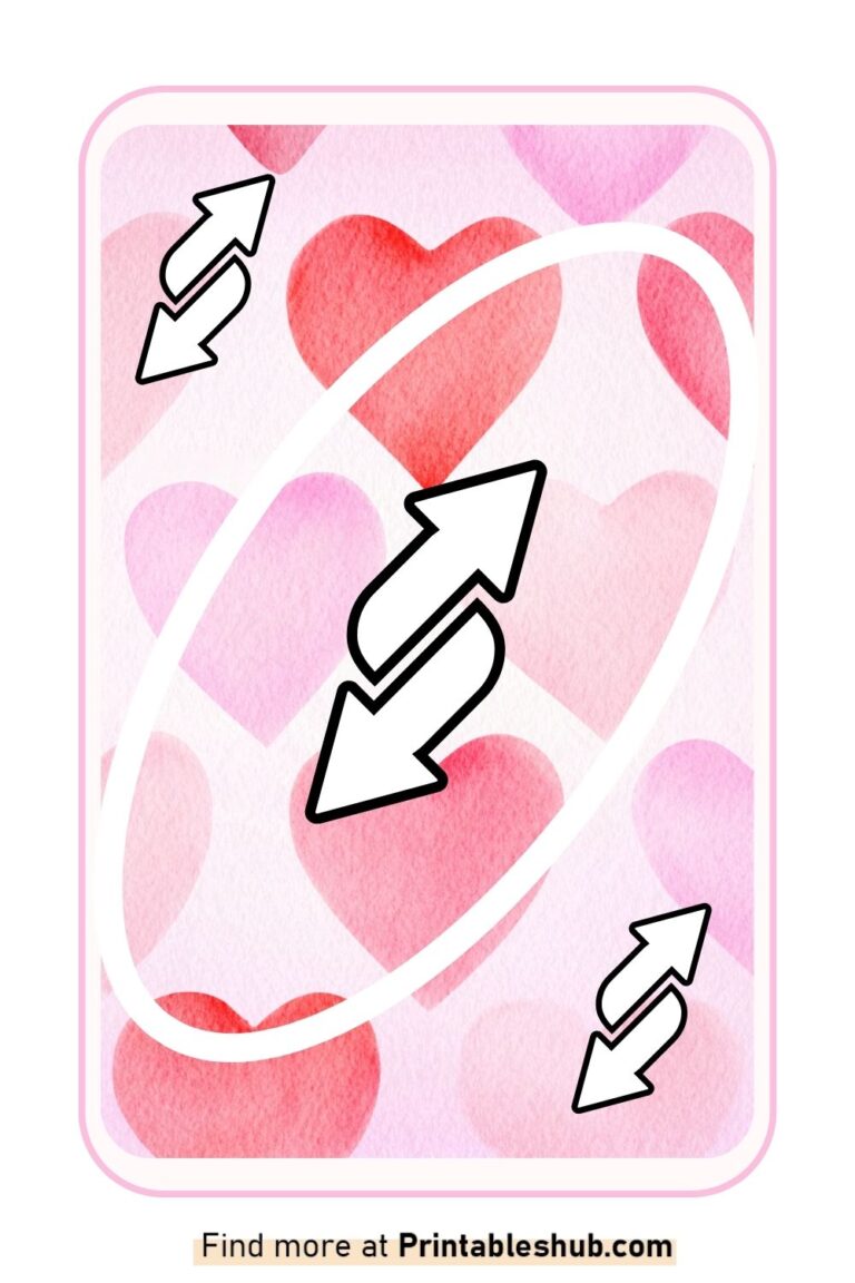 Free Printable UNO Reverse Cards With Blank Template [PDF Included ...