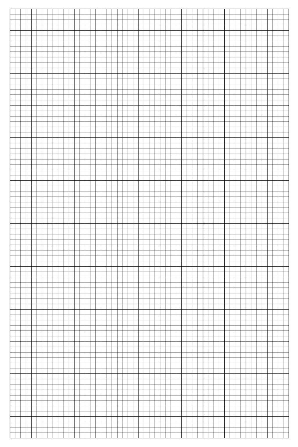 Free Printable 1 Inch Grid Paper {PDF Included} - Printables Hub