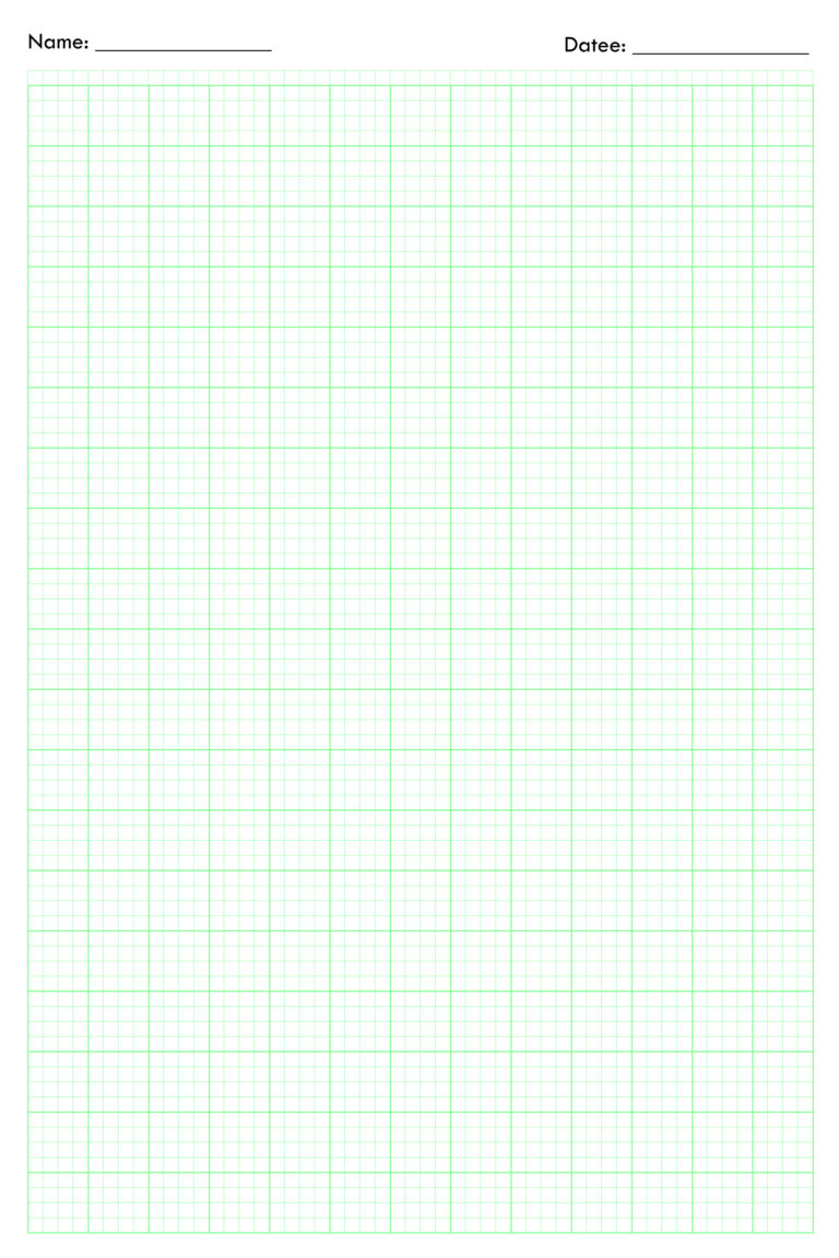 Free Printable 1 Inch Grid Paper {PDF Included} - Printables Hub