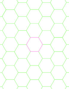 Free Printable 1-inch Hexagon Templates (Grid Layout & Graph Paper ...