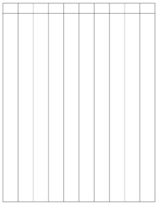 Printable Blank 10 Column Chart Templates [PDF Included] - Printables Hub