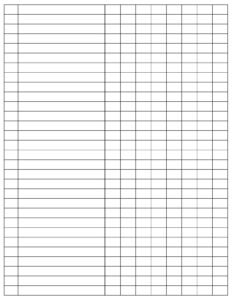 Printable Blank 10 Column Chart Templates [PDF Included] - Printables Hub