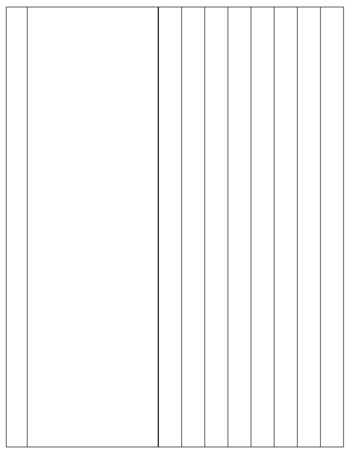 Printable Blank 10 Column Chart Templates [PDF Included] - Printables Hub