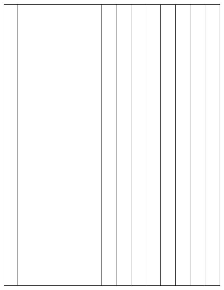 Printable Blank 10 Column Chart Templates [PDF Included] - Printables Hub
