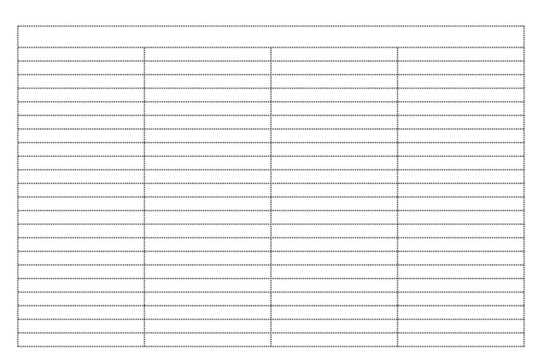 Printable Blank 4 Column Chart Templates [PDF Included] - Printables Hub