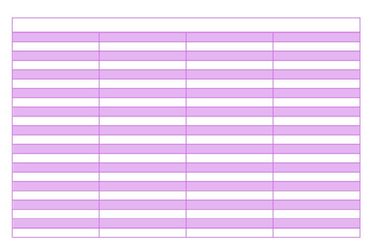 Printable Blank 4 Column Chart Templates [PDF Included] - Printables Hub