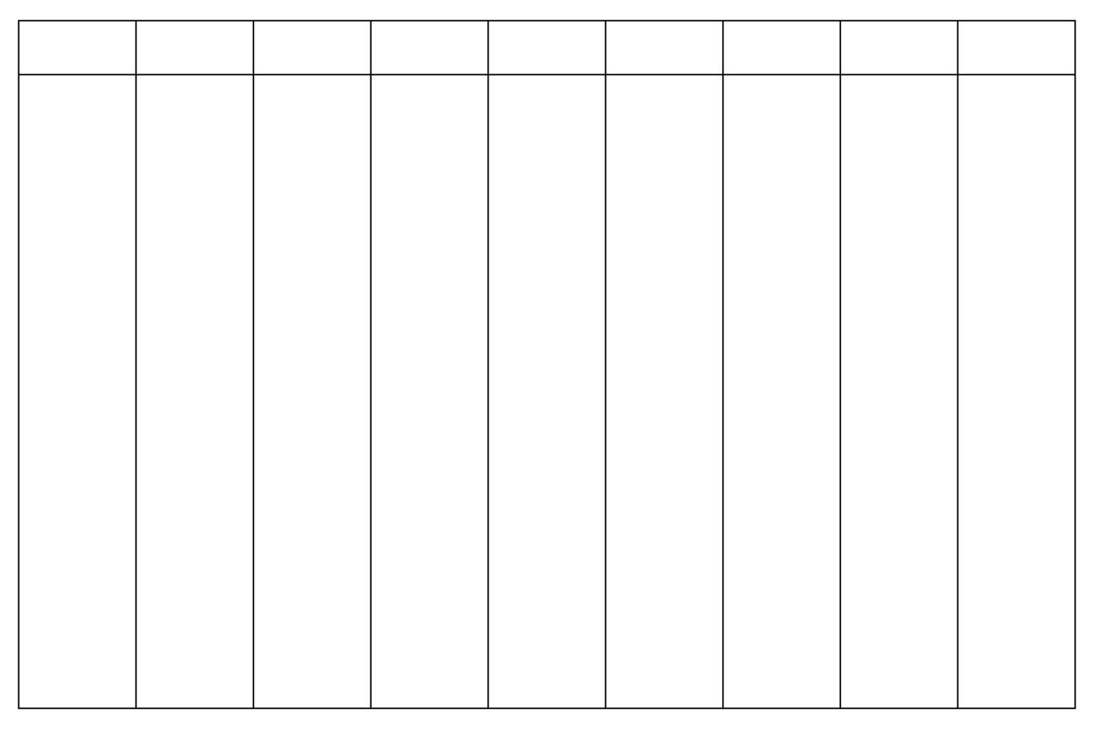 Printable 9-column chart templates [PDF Included] - Printables Hub