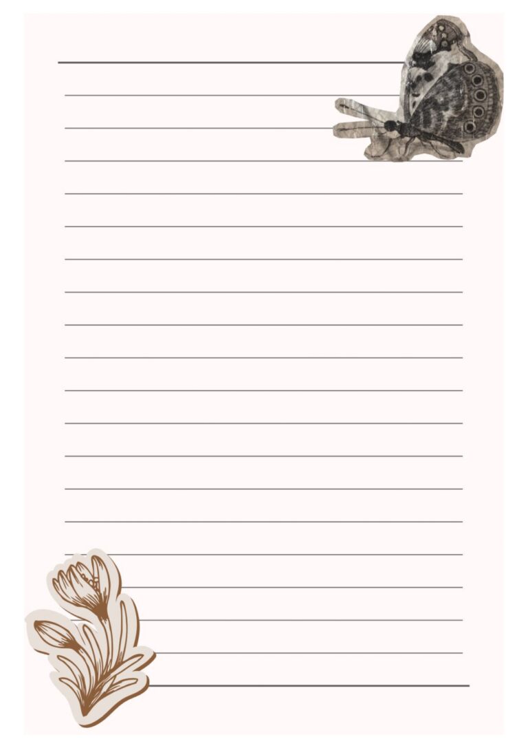 Free Printable A4 Writing Stationery/Sheets [PDF Included] - Printables Hub