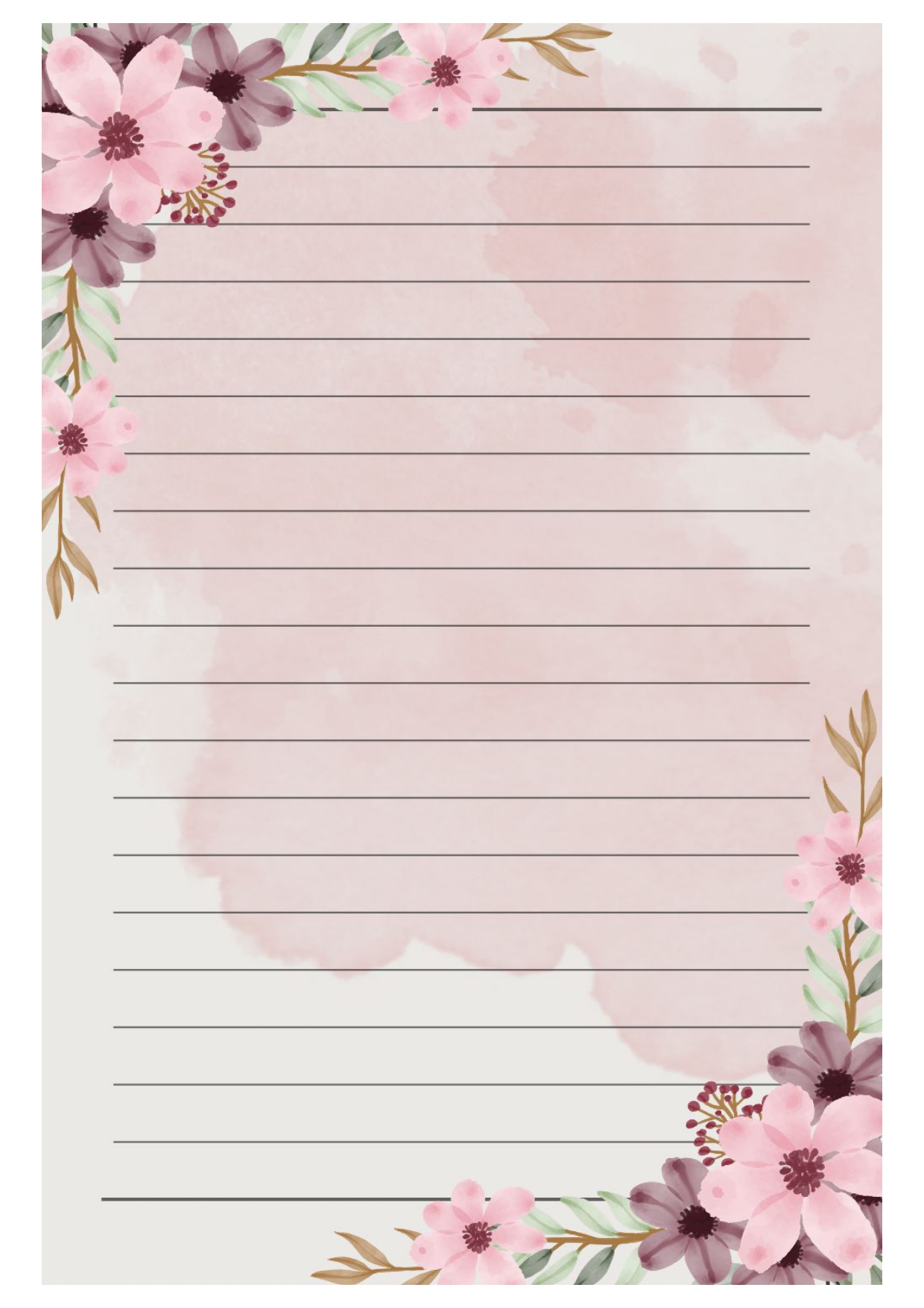 Free Printable A4 Writing Stationery/Sheets [PDF Included] - Printables Hub