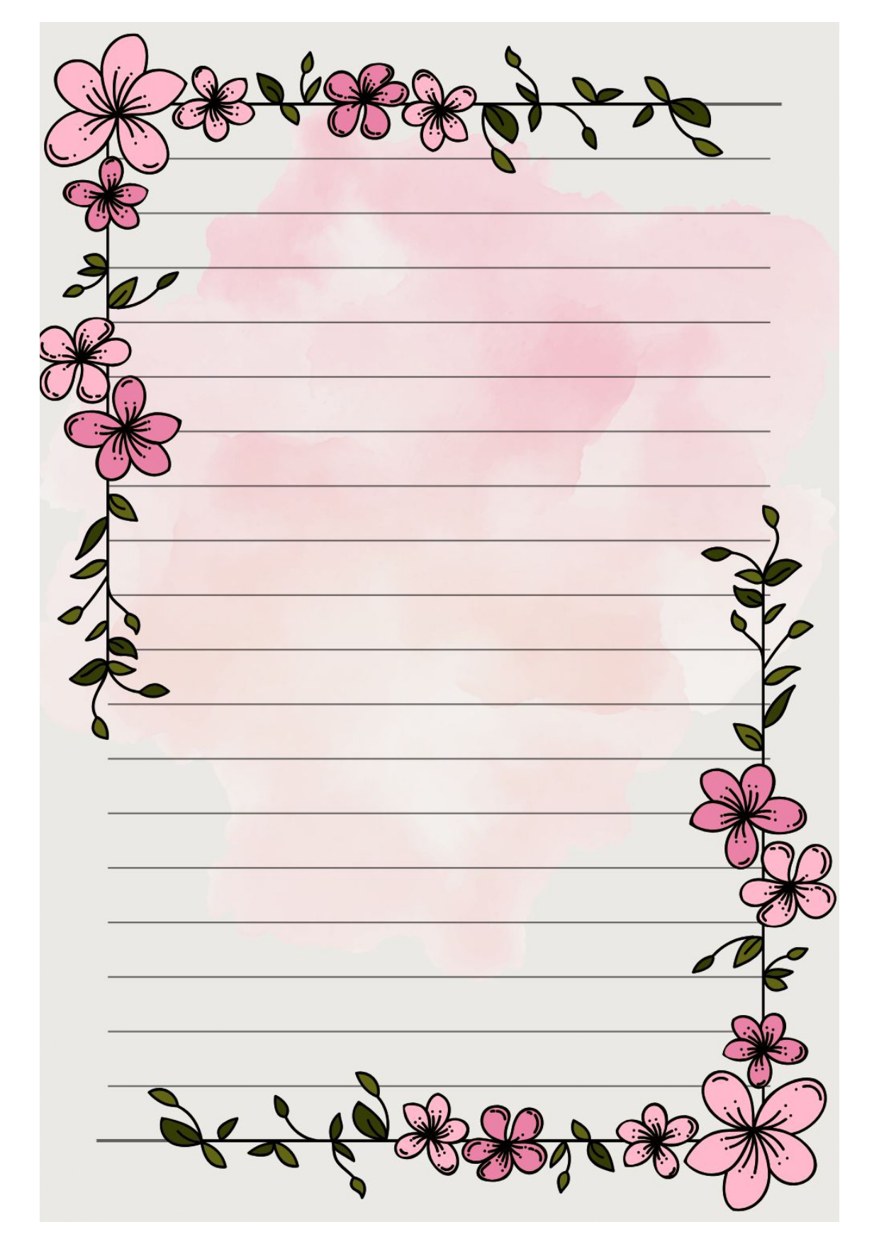 Free Printable A4 Writing Stationery/Sheets [PDF Included] - Printables Hub