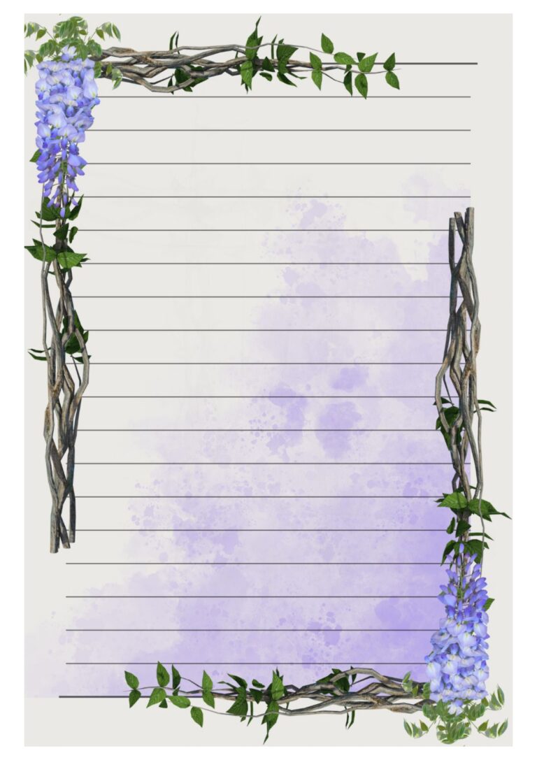 Free Printable A4 Writing Stationery/Sheets [PDF Included] - Printables Hub