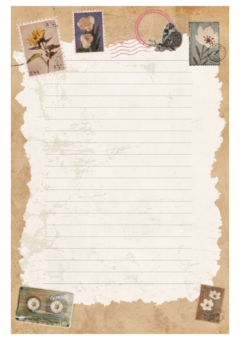 Free Printable A4 Writing Stationery/Sheets [PDF Included] - Printables Hub