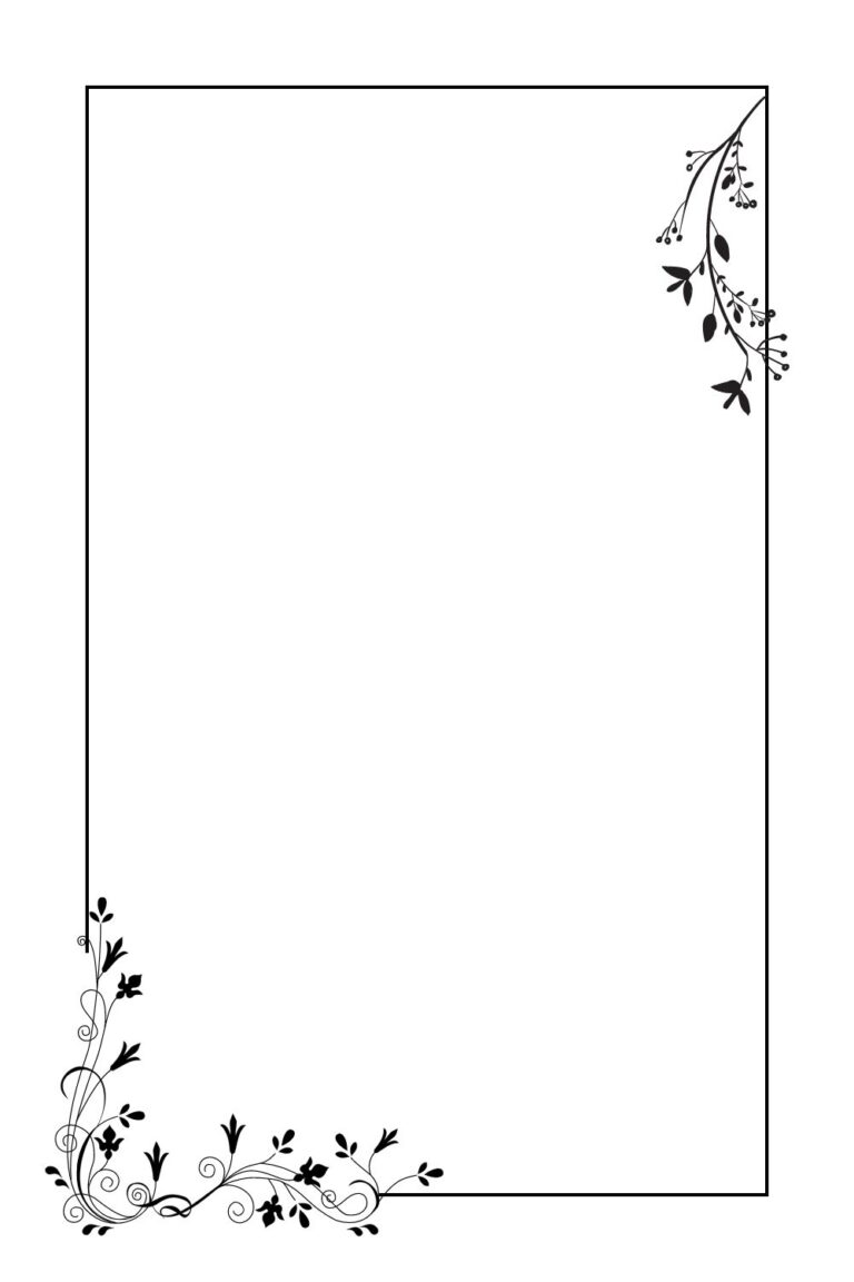 Printable Blank Aesthetic Rectangle {Frame} Templates [PDF Included ...