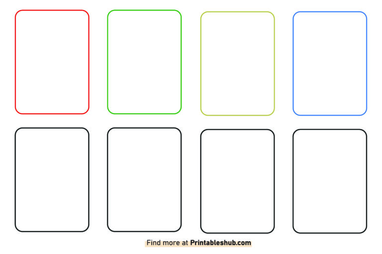 Free Printable Blank UNO Cards Template [PDF] - Printables Hub