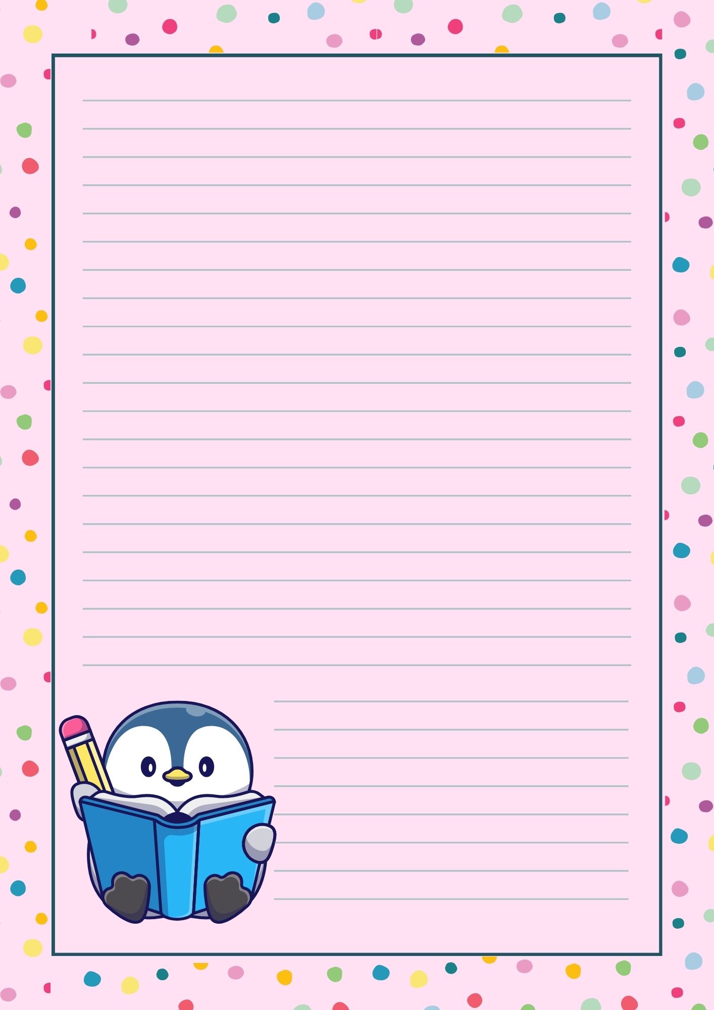 Free Printable A4 Writing Stationery/Sheets [PDF Included] - Printables Hub