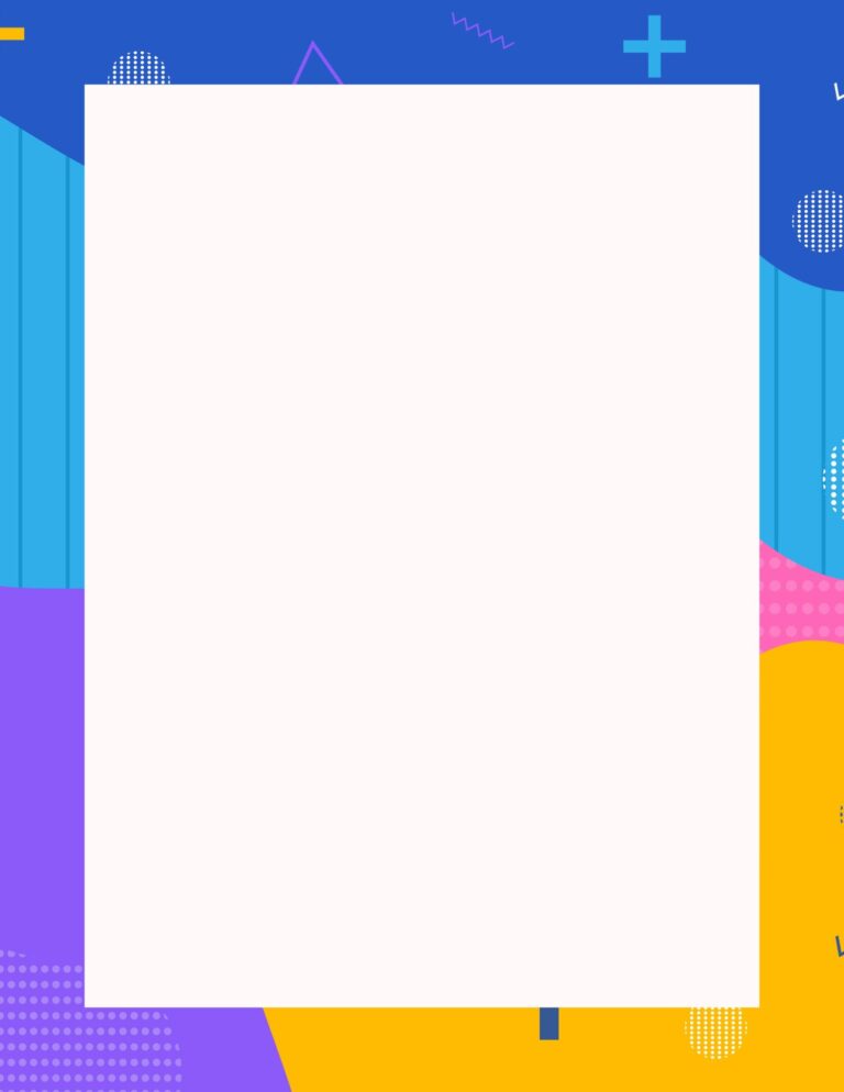 Printable Frames Borders Sheets - Printables Hub