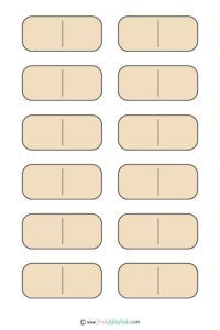 Printable Blank Domino Templates [PDF Included] - Printables Hub