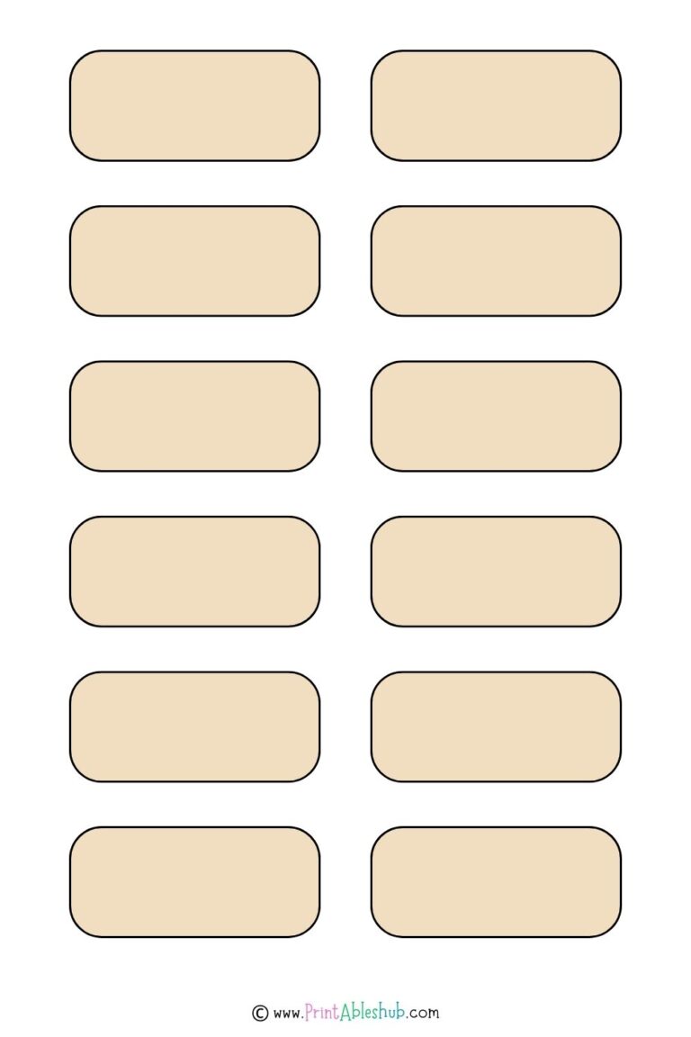 Printable Blank Domino Templates [PDF Included] - Printables Hub