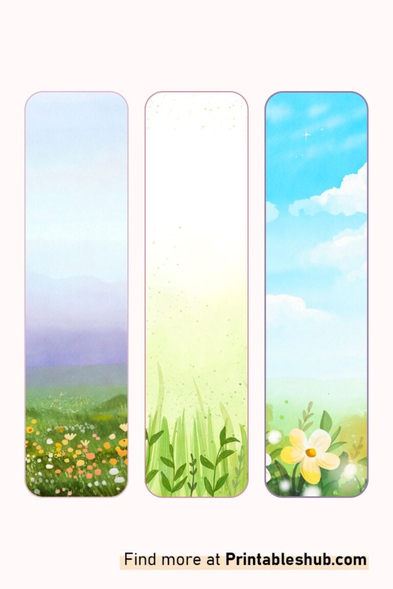 Free Printable Creative Bookmarks [PDF Included] - Printables Hub
