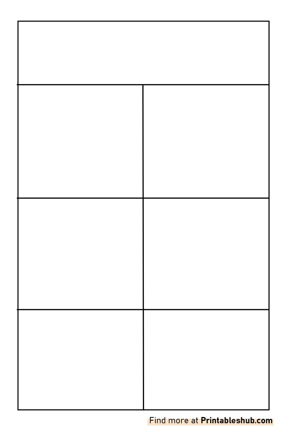 Free Printable Blank One Pager Templates [PDF Included] - Printables Hub