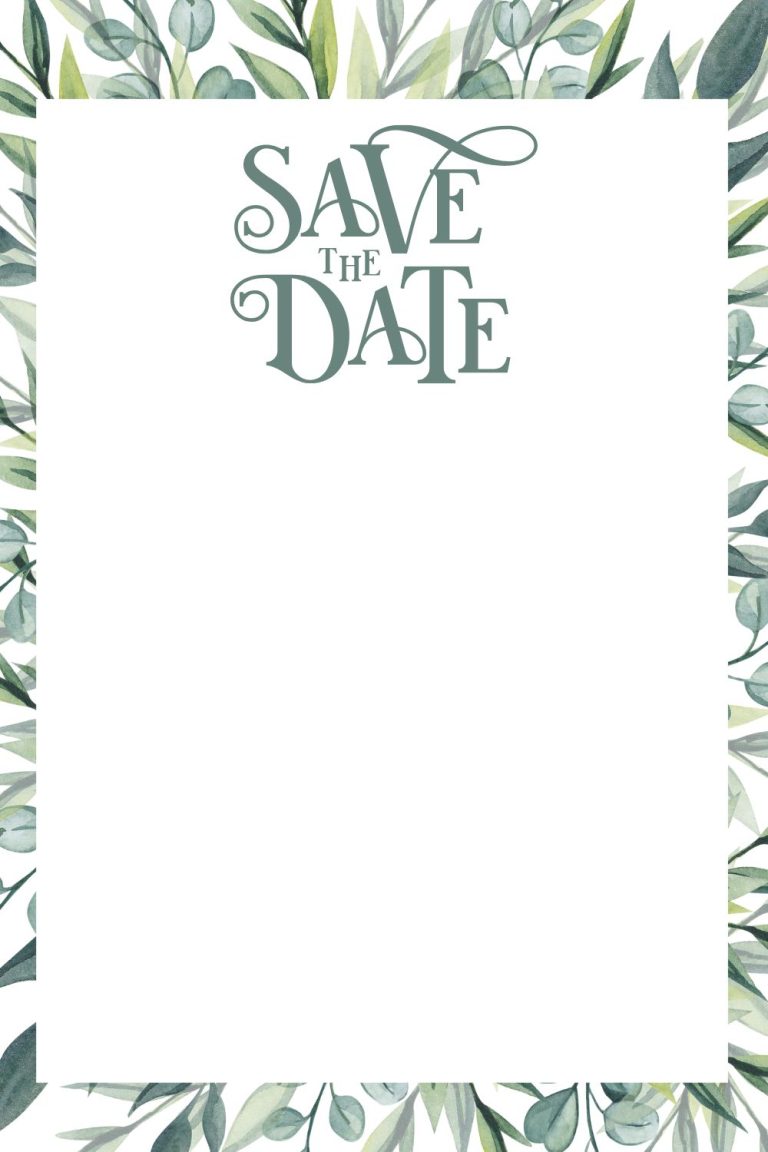 Printable Save the Date Templates - Printables Hub