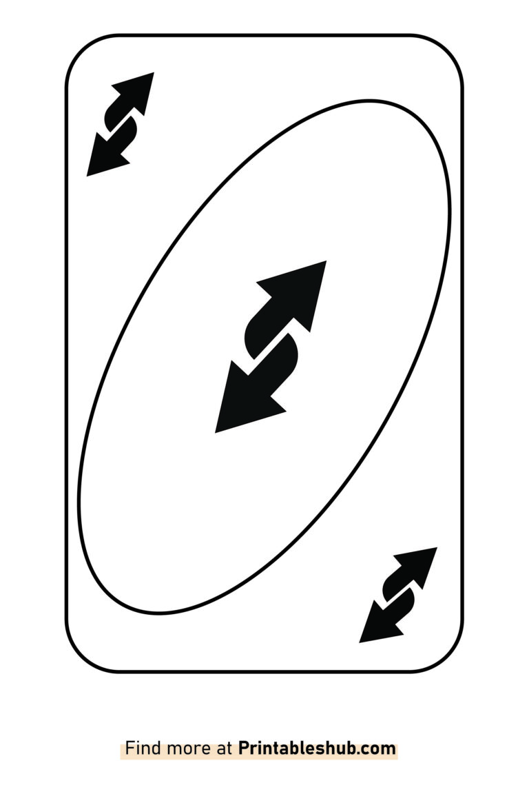Free Printable UNO Reverse Cards With Blank Template [PDF Included ...