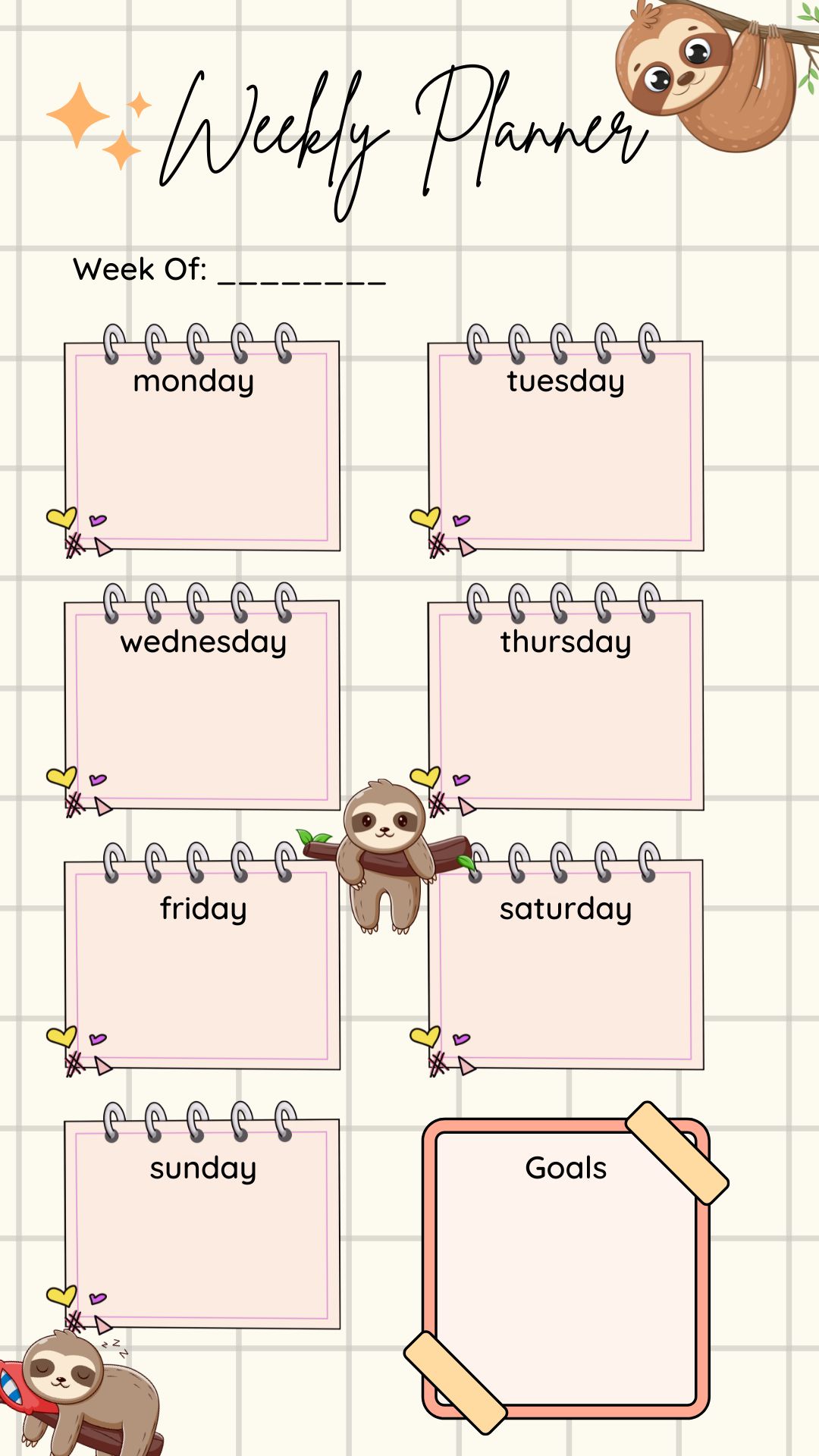 Printable Blank Weekly Schedule Templates [PDF Included] - Printables Hub