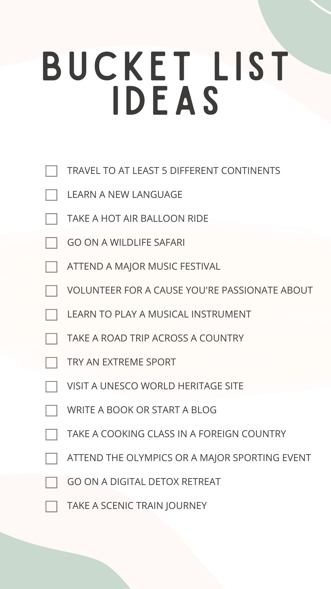 Bucket List F r Paare Selber Machen