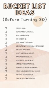 Printable Bucket List Ideas - Printables Hub