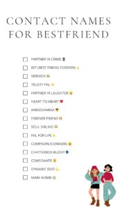 Printable List Of Contact Name Ideas - Printables Hub