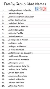 Printable List Of Family Group Chat Name Ideas - Printables Hub