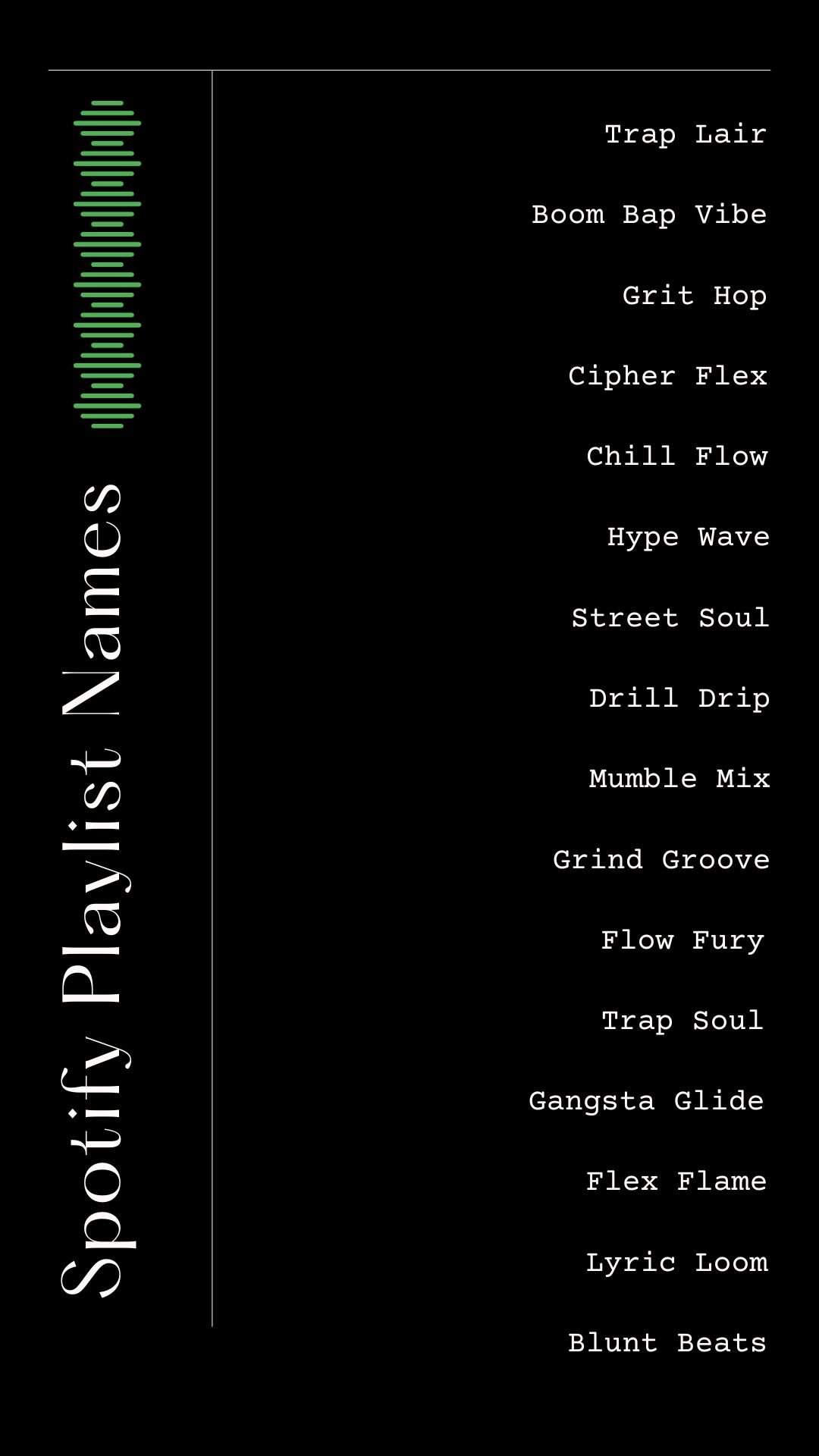Printable Spotify Playlist Names Ideas [PDF Included] - Printables Hub