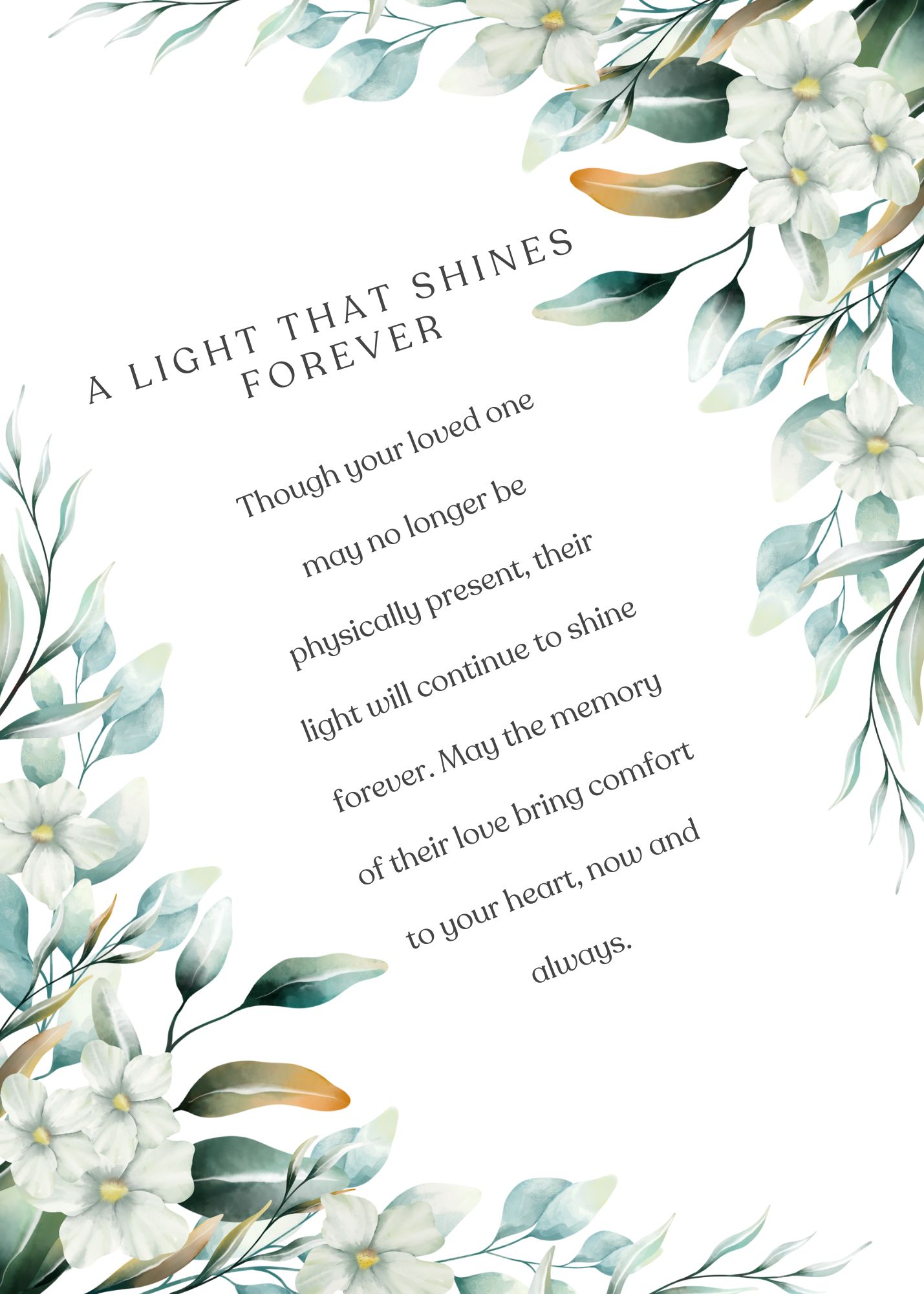 Printable Sympathy Messages Cards - Printables Hub