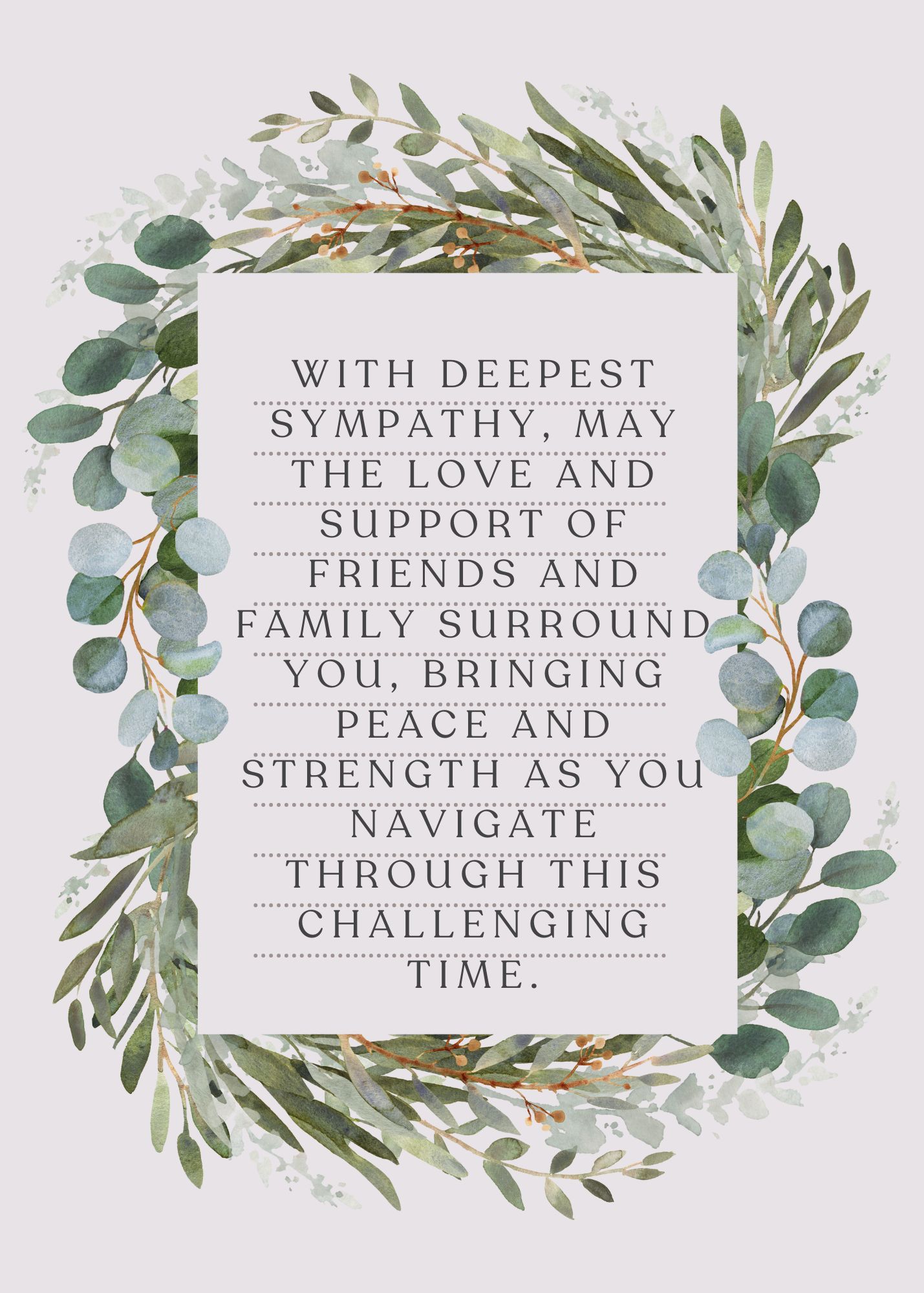 Printable Sympathy Messages Cards - Printables Hub