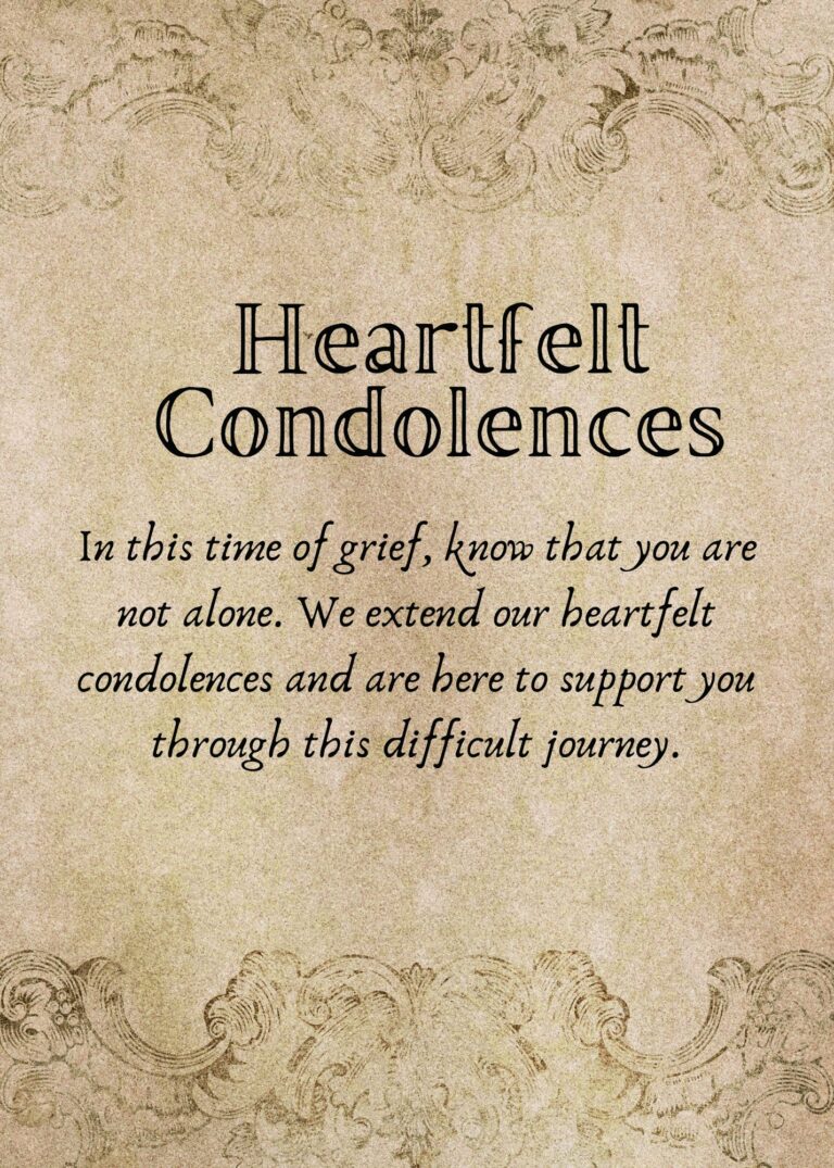 Printable Sympathy Messages Cards - Printables Hub