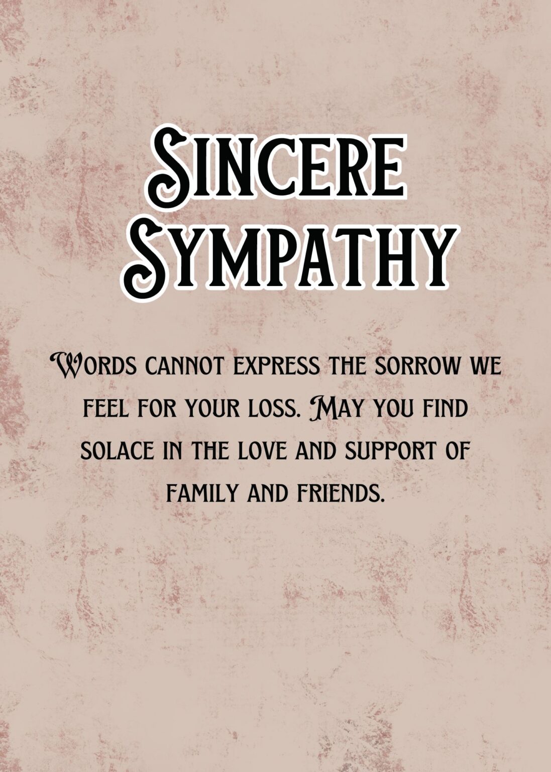 Printable Sympathy Messages Cards - Printables Hub