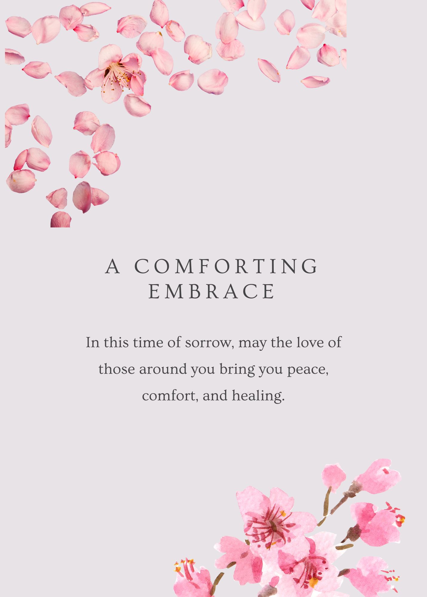 Printable Sympathy Messages Cards - Printables Hub