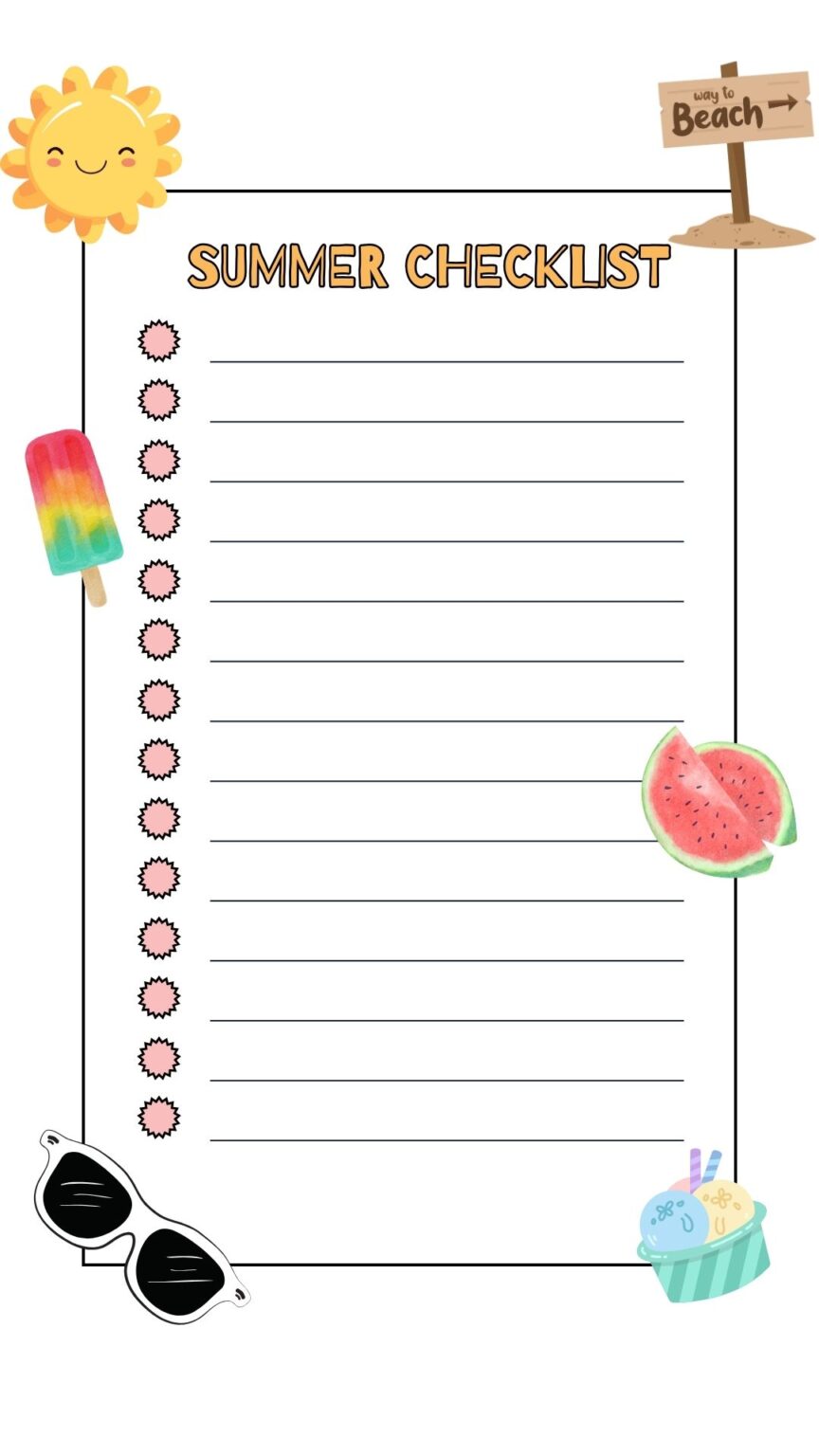 Printable Blank Checklist Templates [PDF] - Printables Hub