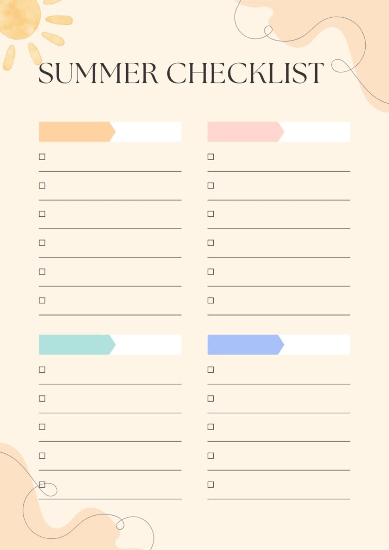 Printable Blank Checklist Templates [PDF] - Printables Hub