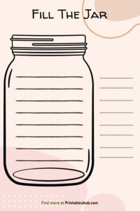 Printable Blank Fill the Jars Templates [PDF Included] - Printables Hub