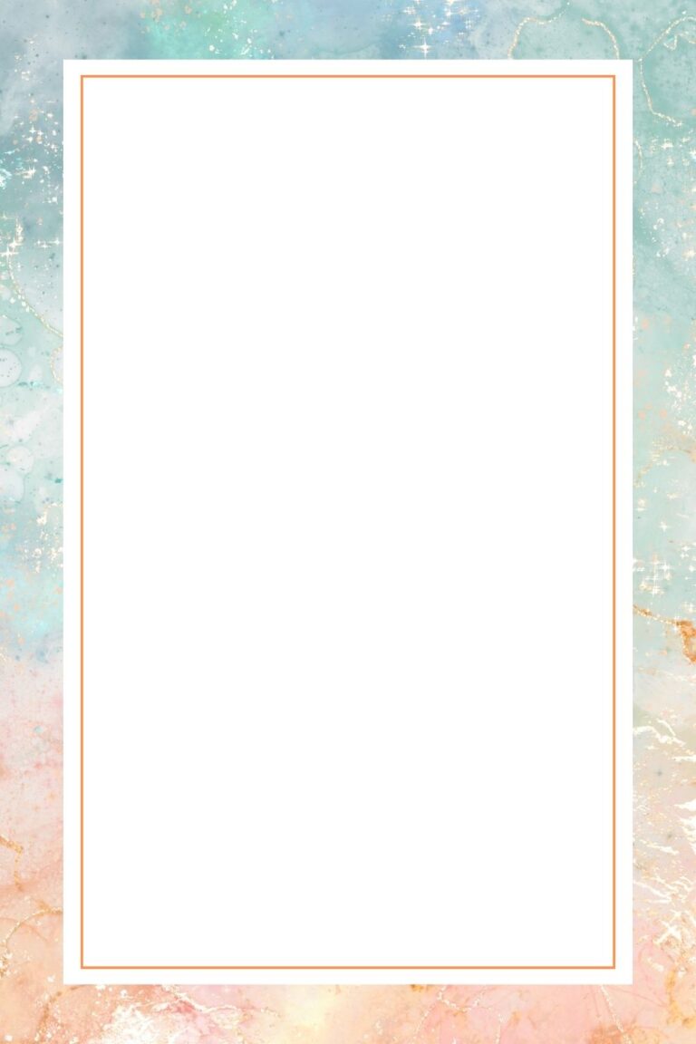 Printable Blank Aesthetic Rectangle {Frame} Templates [PDF Included ...