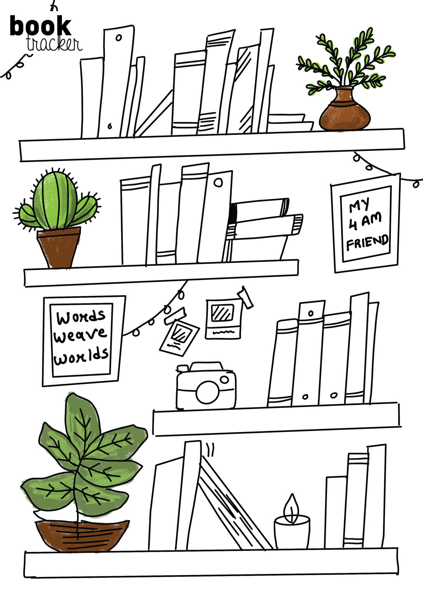 Free Printable Book Tracker Templates [PDF Included] - Printables Hub