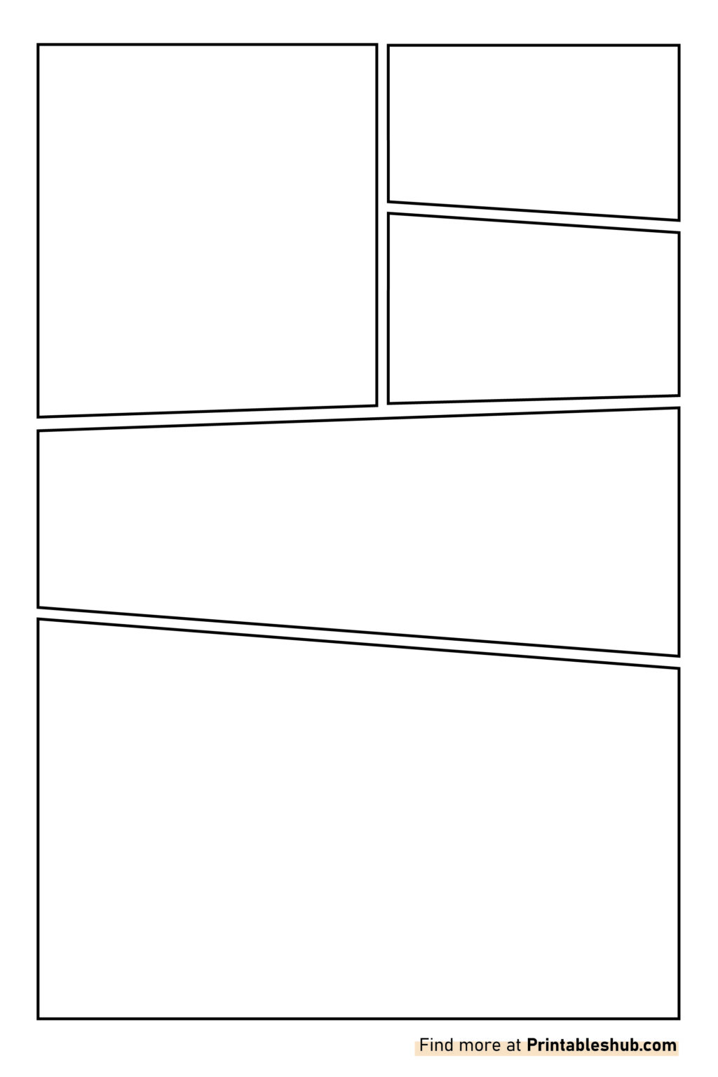 Free Printable Comic Strips/Pages Templates [PDF Included] - Printables Hub