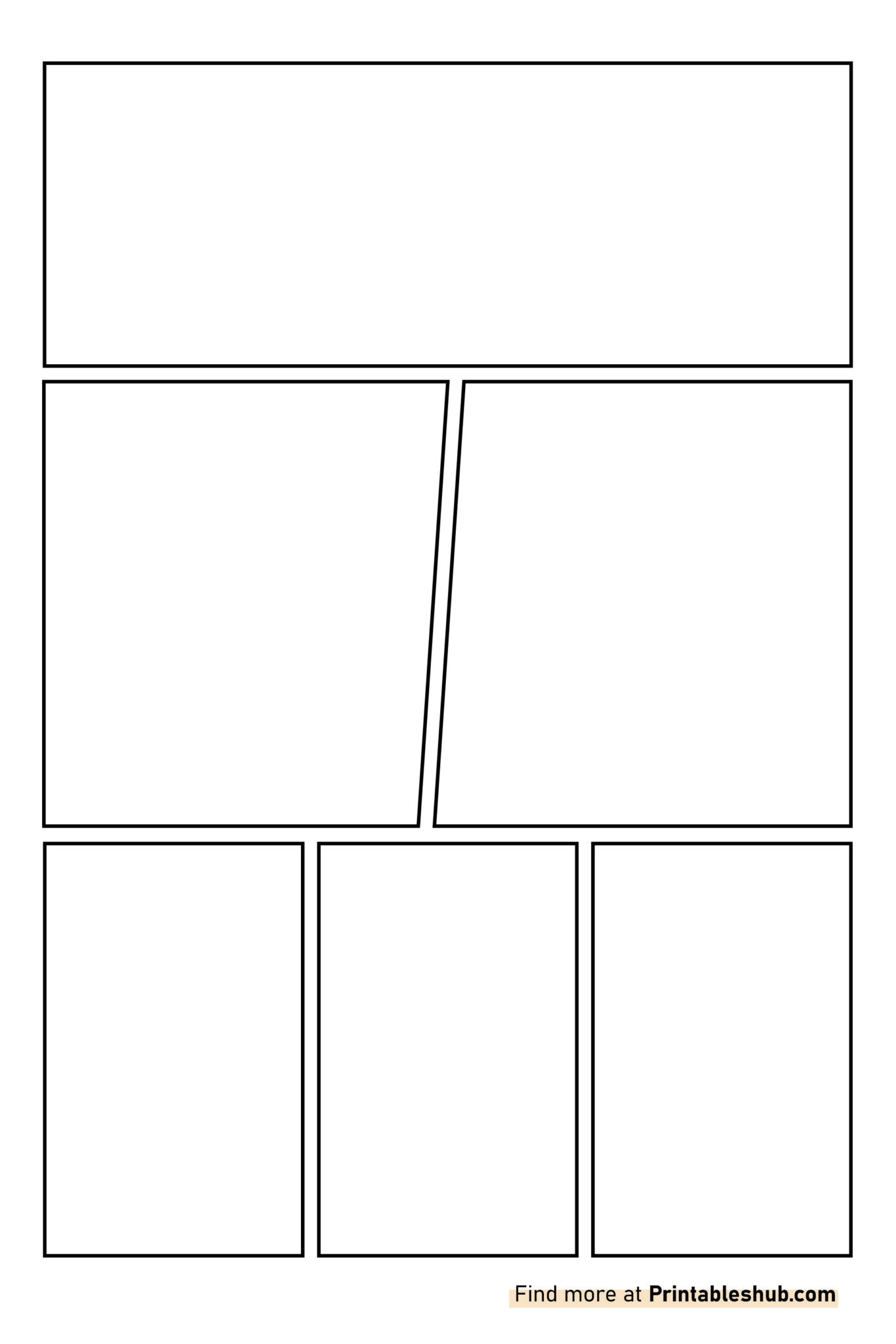 Free Printable Comic Strips/Pages Templates [PDF Included] - Printables Hub