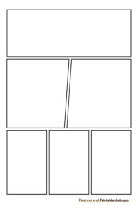 Free Printable Comic Strips/Pages Templates [PDF Included] - Printables Hub