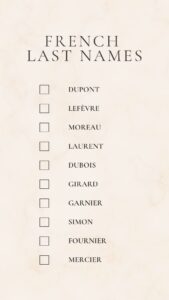 Printable List Of Unique Last Names [PDF Included] - Printables Hub