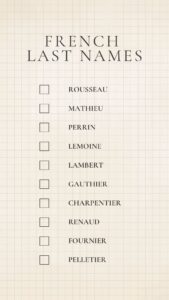 Printable List Of Unique Last Names [PDF Included] - Printables Hub