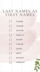 Printable List Of Unique Last Names [PDF Included] - Printables Hub